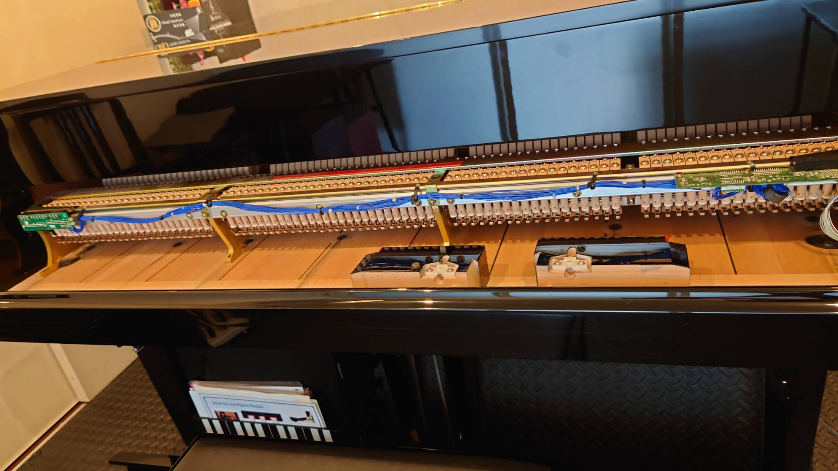 鍵盤のブッシング クロス交換完了 Replacing Piano Key Bushings | Sushiana International ...